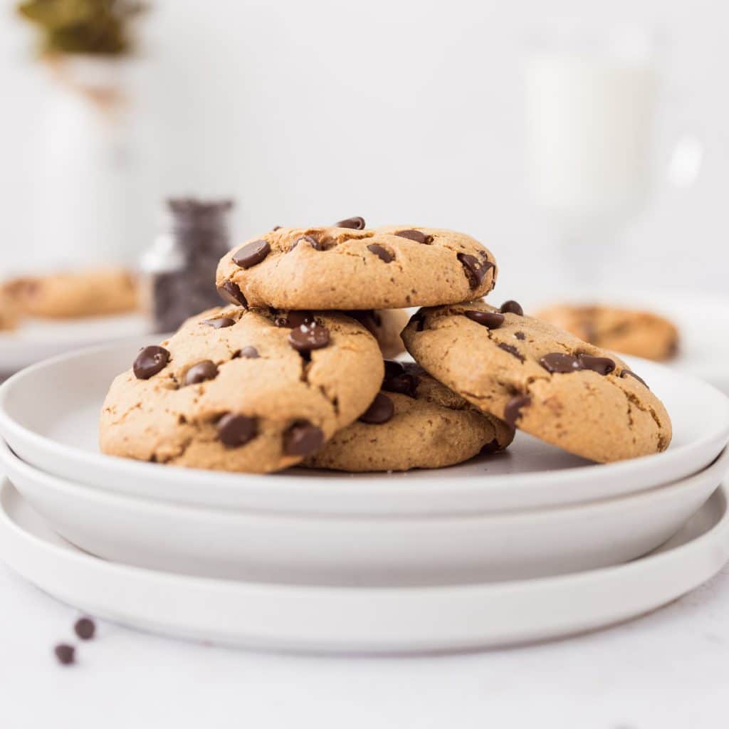 Chewy Chocolate Chip Protein Cookies with Simple Steps - The Sprinkled ...