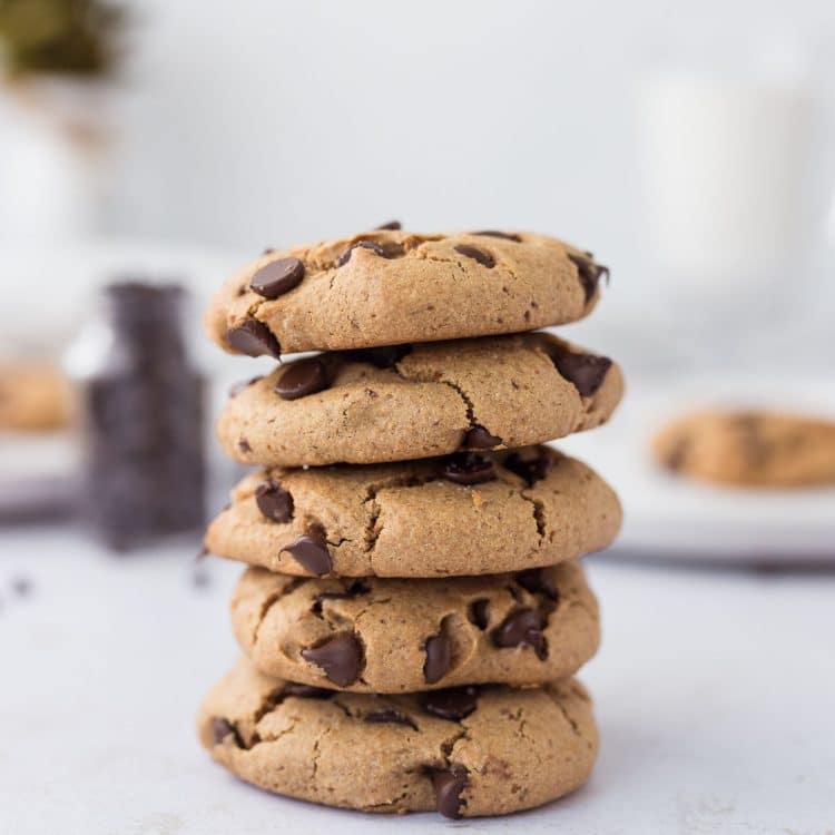 Chewy Chocolate Chip Protein Cookies with Simple Steps - The Sprinkled ...